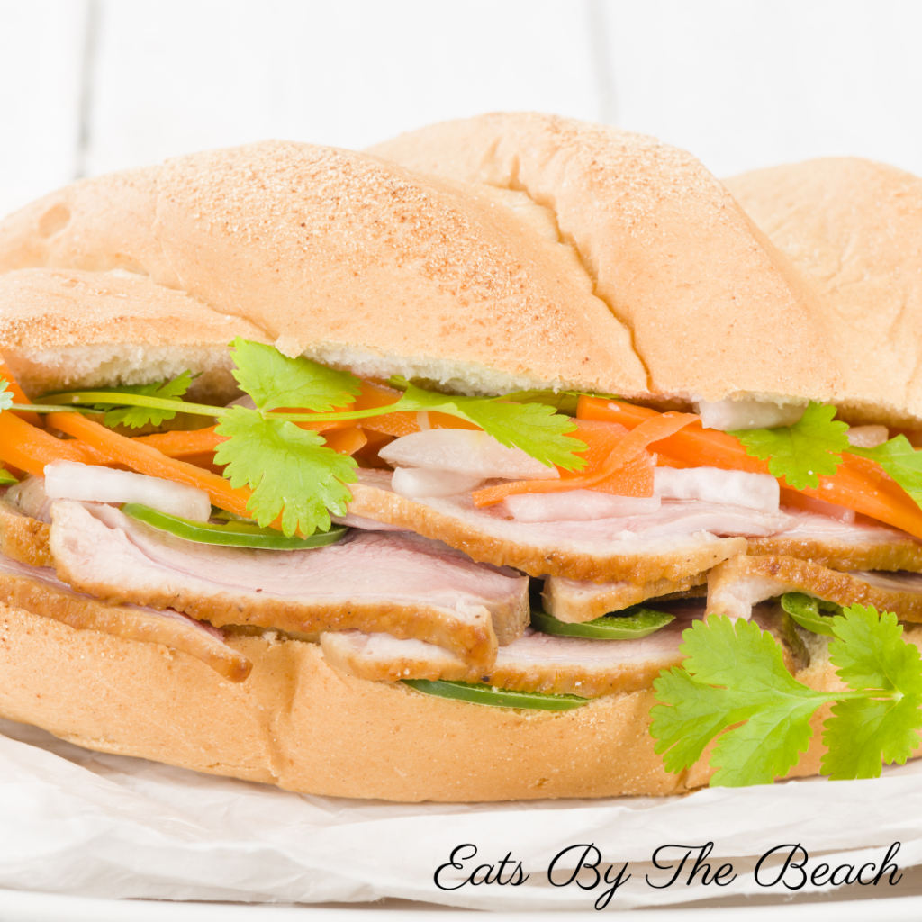 Vietnamese Sandwich Chicken Bahn Mi Sandwich-Eats By The Beach