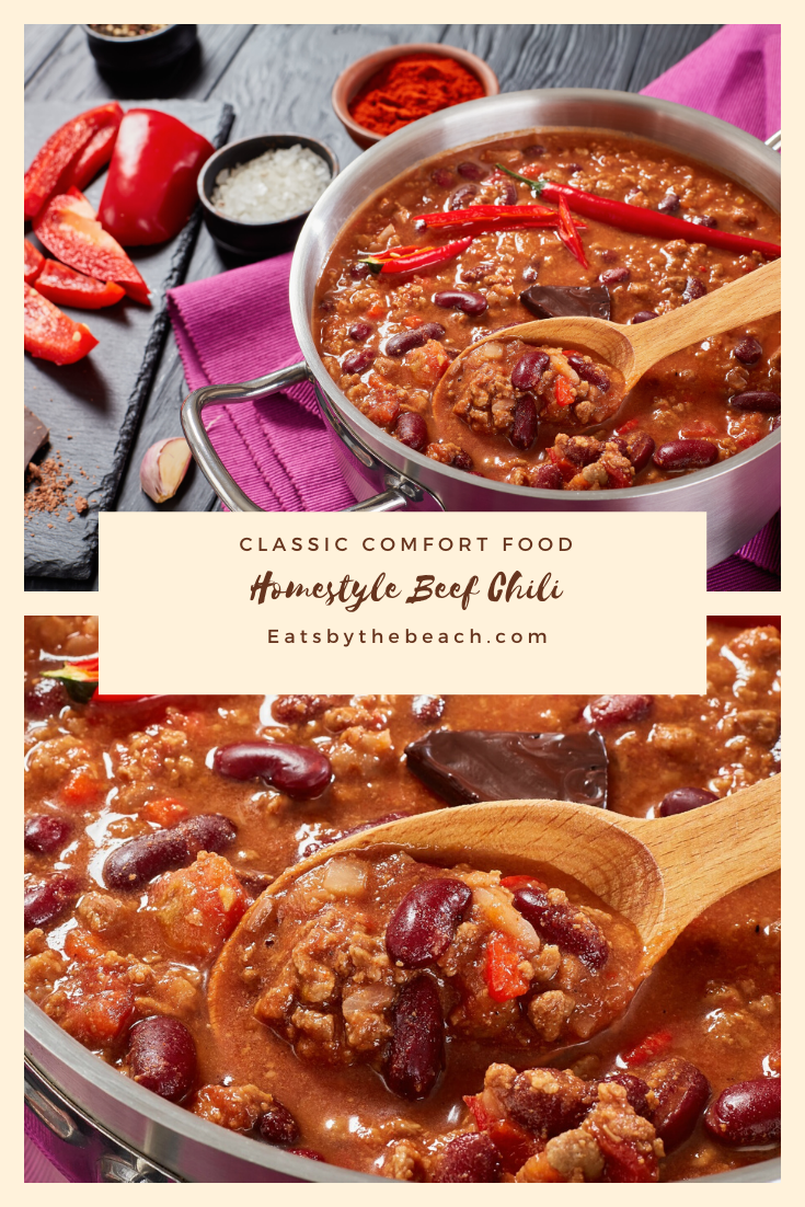 Homestyle Beef Chili – Eats by the Beach