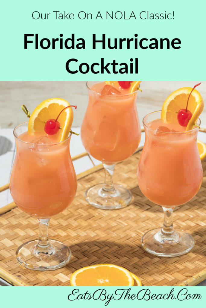Florida Hurricane Cocktail - Eats by the Beach