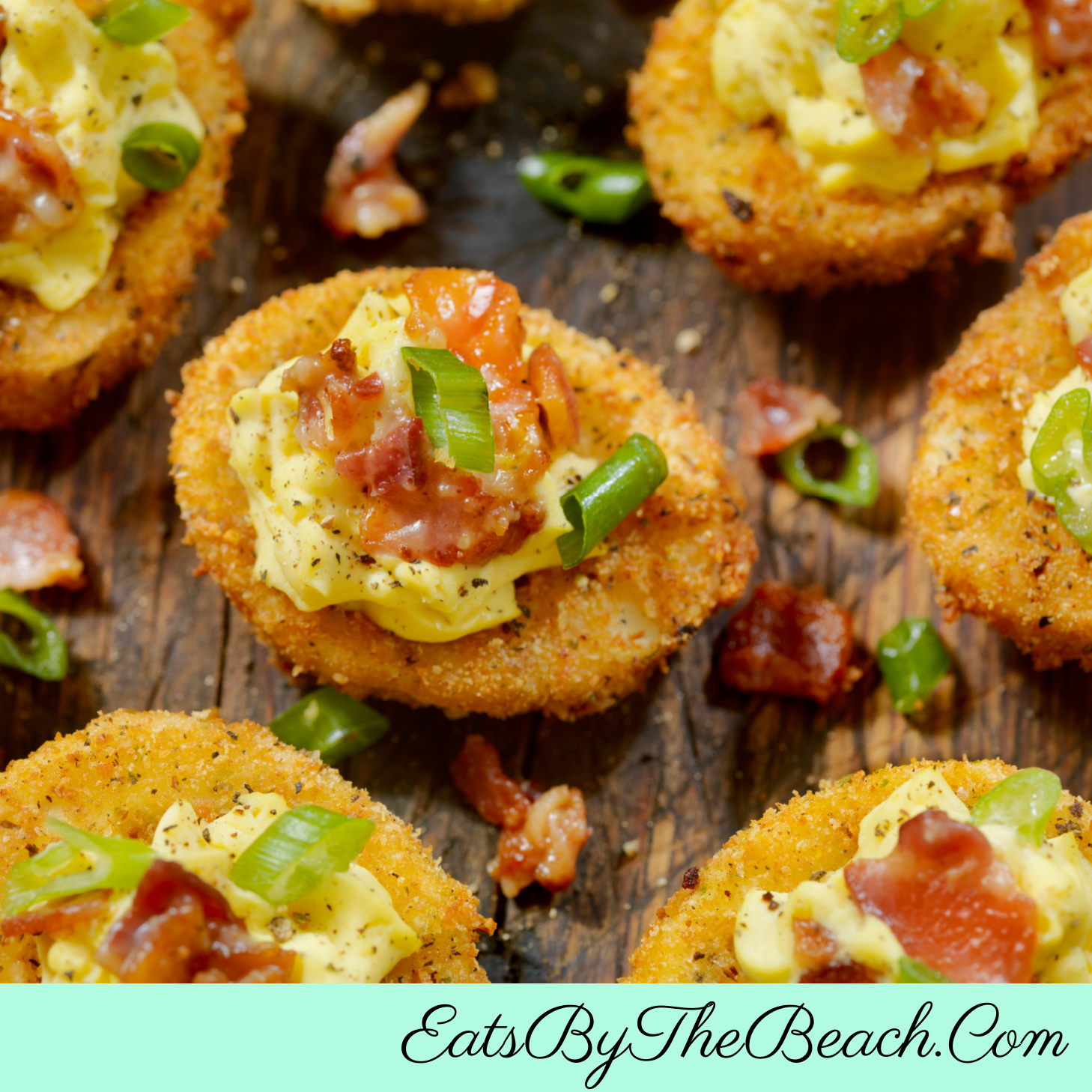Fried Deviled Eggs - Eats by the Beach