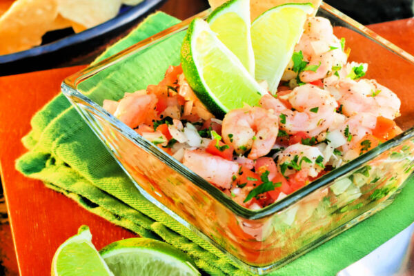 Mexican Shrimp Ceviche - Eats by the Beach