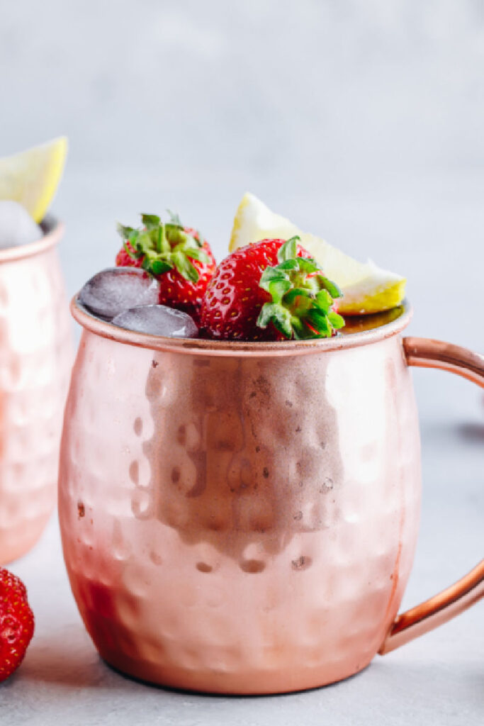 Strawberry Moscow Mule - Eats by the Beach