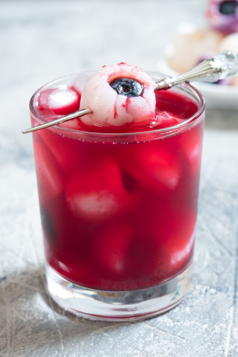 Blueberry Lychee Eyeball Cocktail - Eats by the Beach