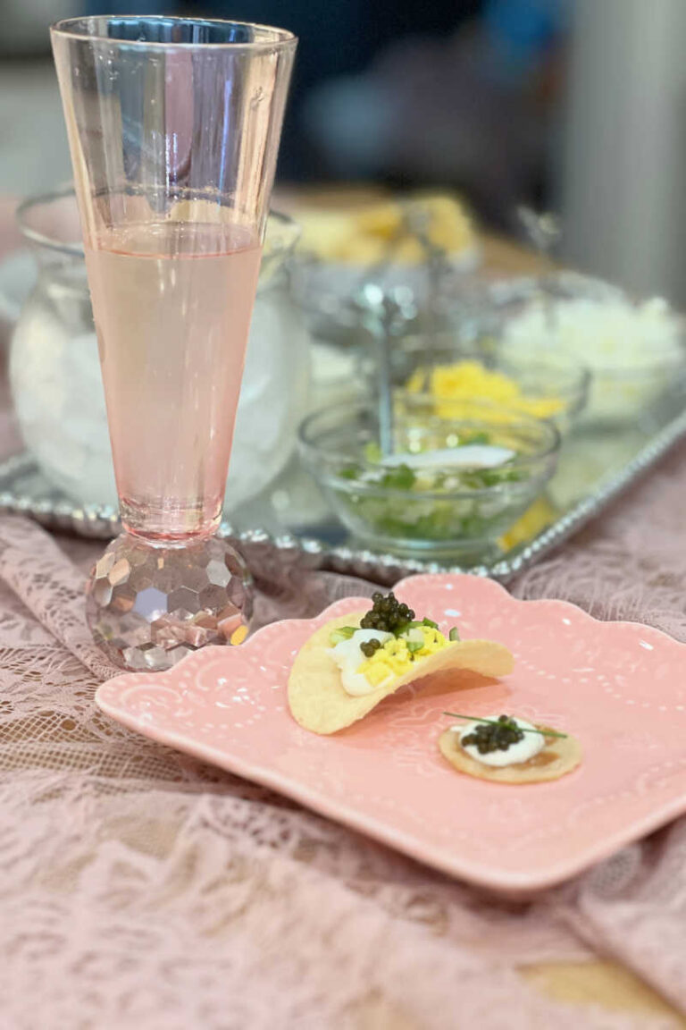 Caviar Set Up For Mom - Eats by the Beach